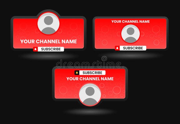 YouTube Profile User Interface. Channel Name, Subscribe, and Bell Stock ...