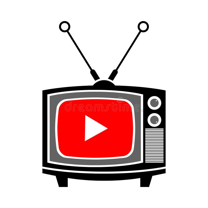 YouTube Social Media Television Design Stock Photo - Illustration of ...