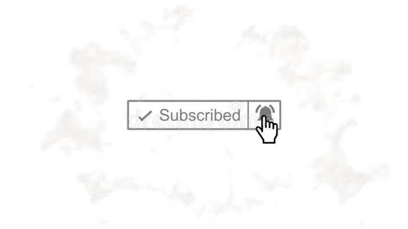 Youtube Subscribe Button on Alpha Channel Stock Footage - Video of ...