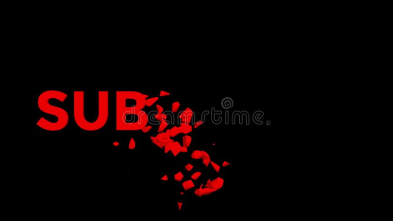 Youtube Subscribe Button. the Button is Made of Bricks Stock Video ...