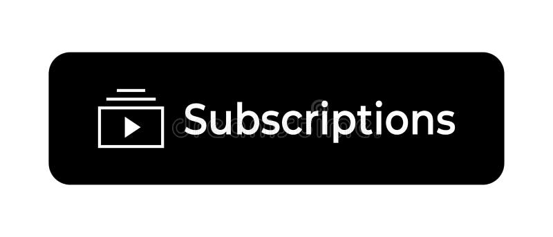 Youtube Subscription Icon Vector. Streaming Video Channel Subscriptions ... Youtube Subscription Icon Vector. Streaming Video Channel Subscriptions ...