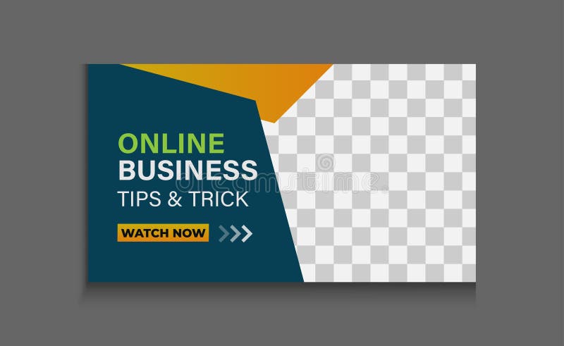 Online Business Tips and Trick Eye-catching YouTube Thumbnail Design ...