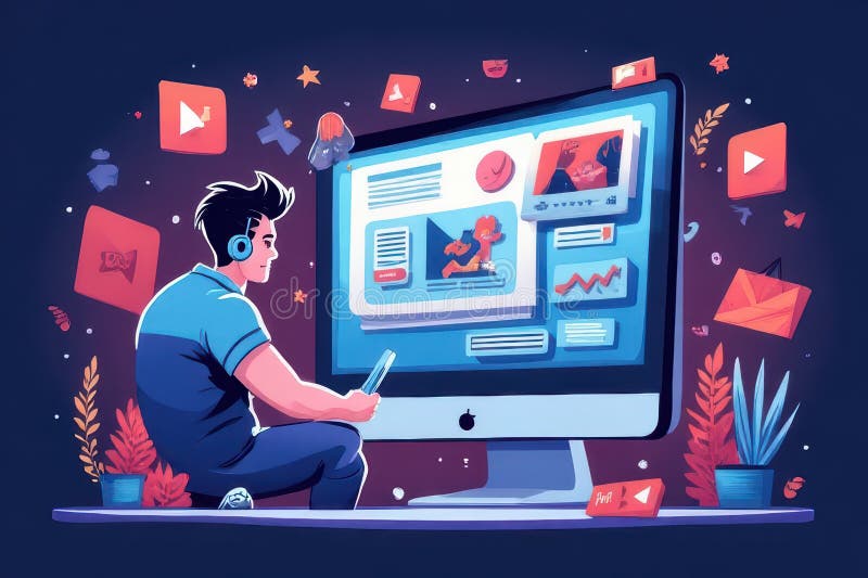 YouTube Visual Guide To Effective Marketing Stock Illustration ...