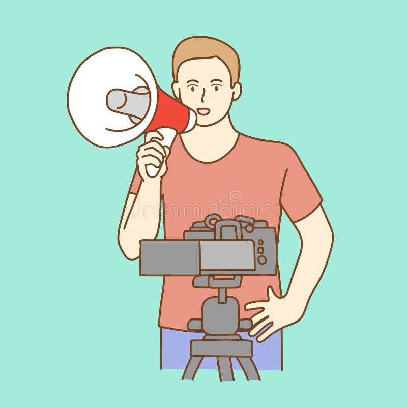 Male Vlogger Stock Illustrations – 239 Male Vlogger Stock Illustrations ...