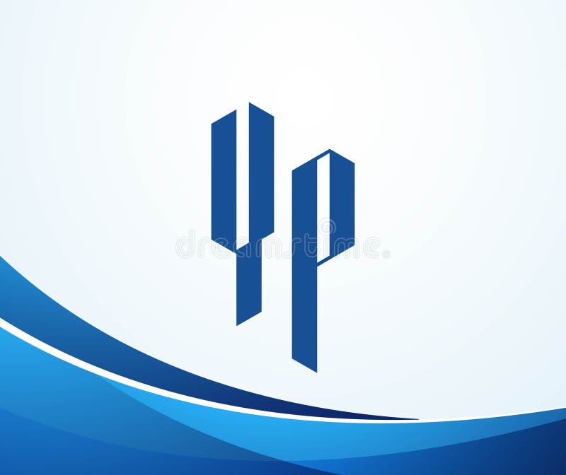 YP Alphabet Letter Logo Design Template Elements Stock Vector ...