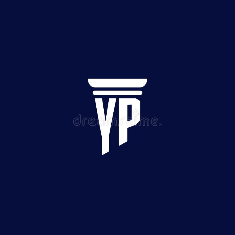 YP Initial Monogram Logo Design for Law Firm Stock Vector ...