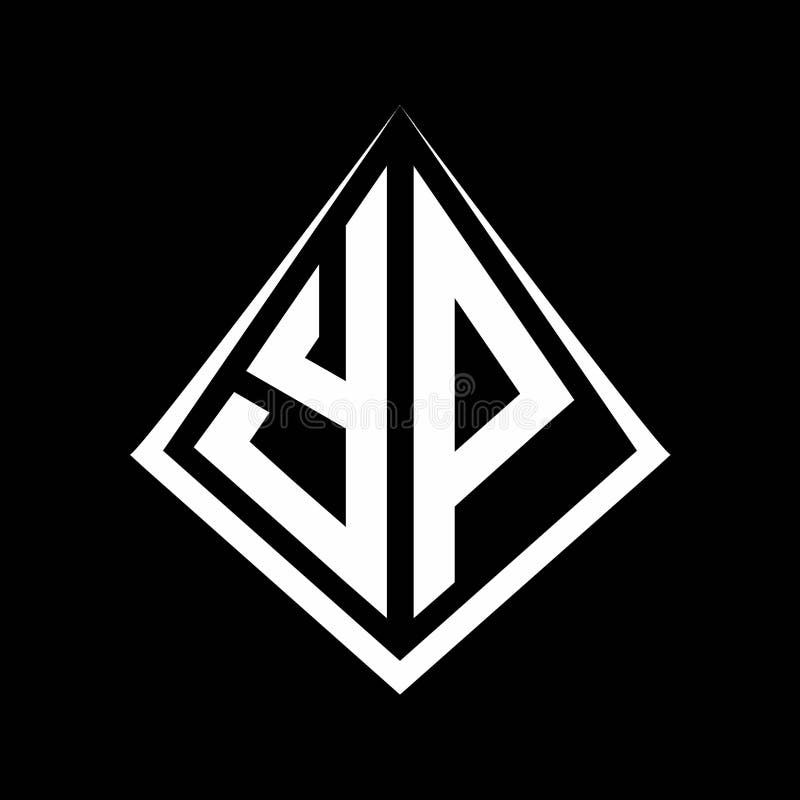 YP Logo Letters Monogram with Prisma Shape Design Template Stock Vector ...