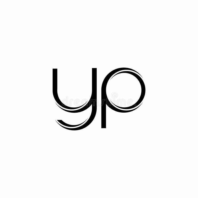 YP Logo Monogram with Slice Rounded Modern Design Template Stock Vector ...
