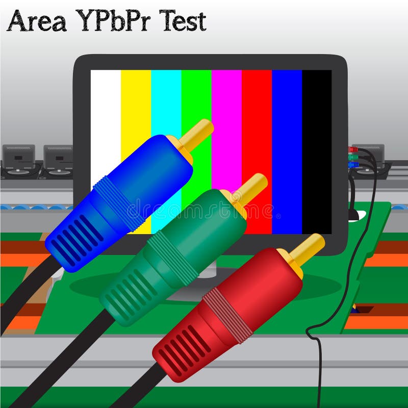 YPbPr Signal Test In Process Stock Illustration - Illustration of ...