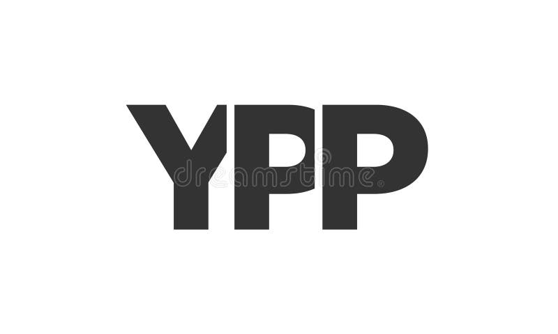 YPP Logo Design Template with Strong and Modern Bold Text. Initial ...