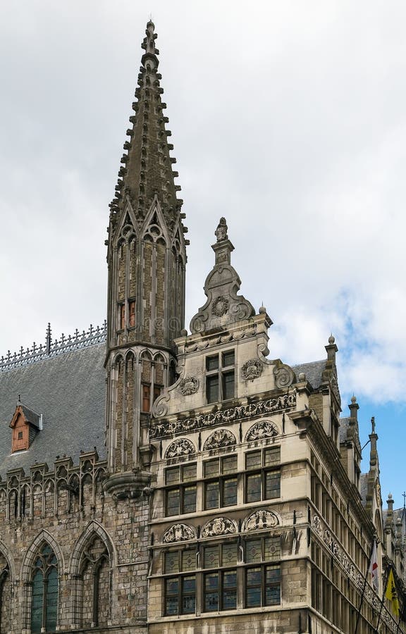 Ypres Cloth Hall, Belgium stock photo. Image of famous - 72046134