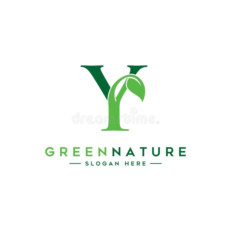 Ypsilon-Blatt Logo Natural Logos Vektor Abbildung - Illustration von ...