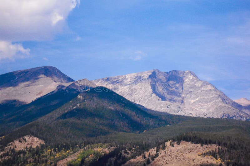 Ypsilon Mountain, Rocky Mountain National Park Stock Photo - Image of ...