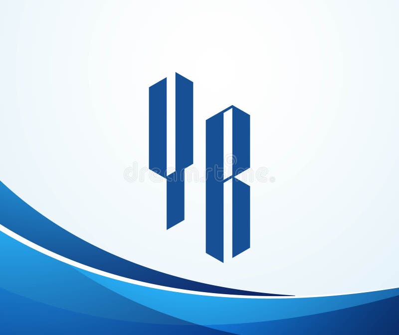 YR Alphabet Letter Logo Design Template Elements Stock Vector ...