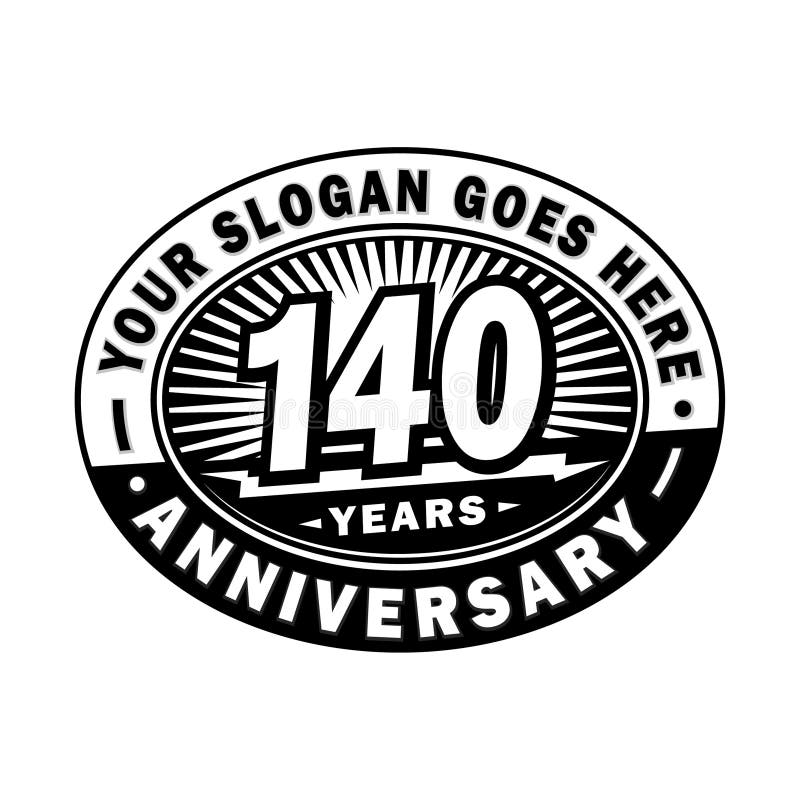 140 Years Anniversary Celebration. 140th Anniversary Logo Design. 140 ...
