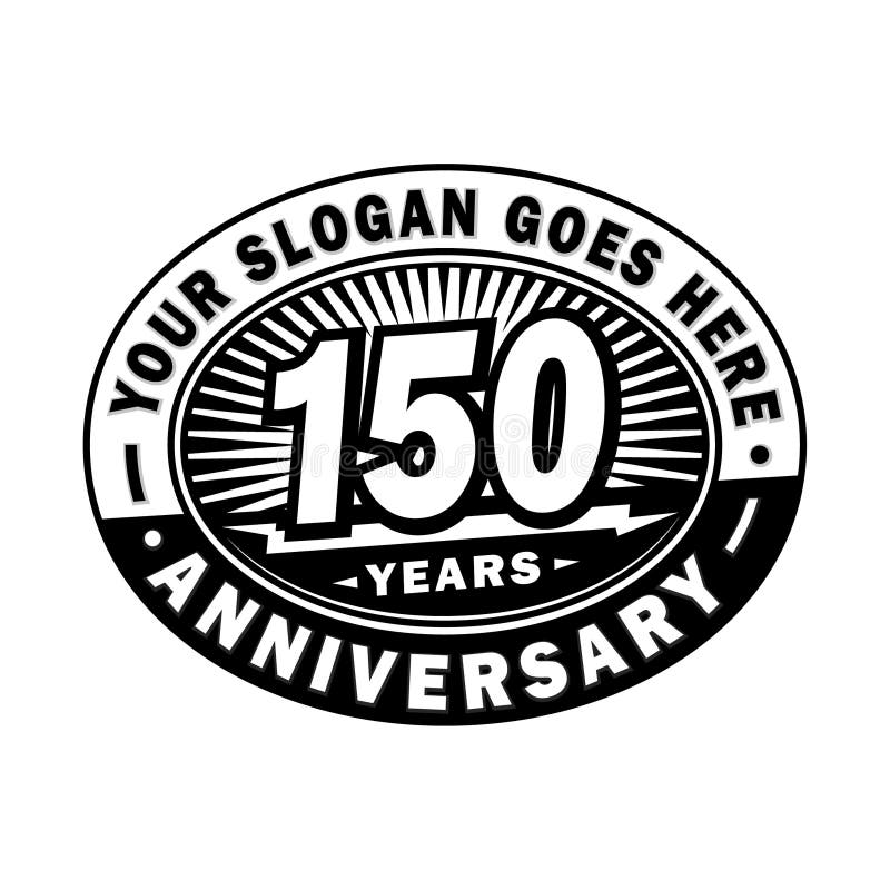 150 Years Anniversary Celebration. 150th Anniversary Logo Design. 150 ...