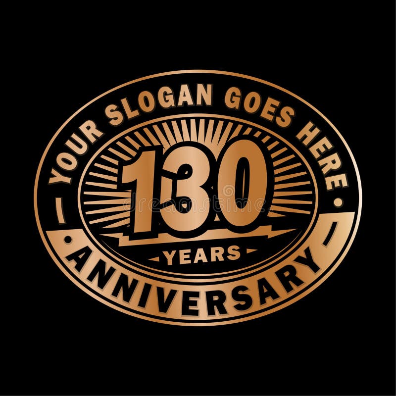 130 Years Anniversary Celebration. 130th Anniversary Logo Design. 130 ...