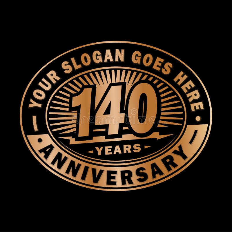 140 Years Anniversary Celebration. 140th Anniversary Logo Design. 140 ...