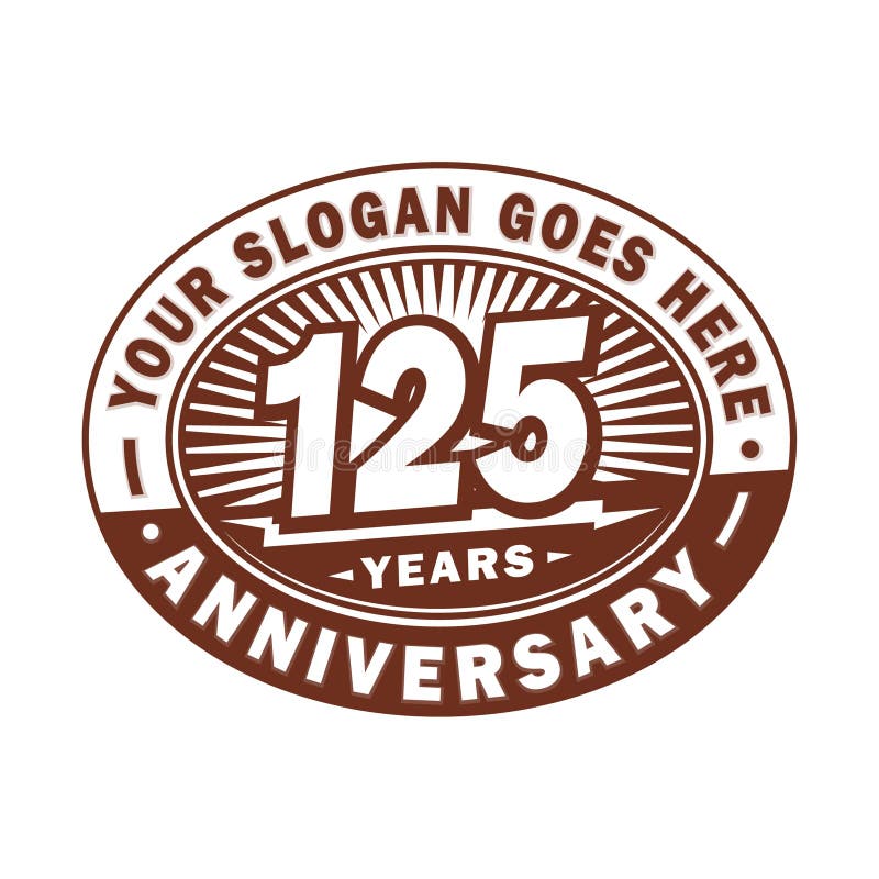 125 Years Anniversary Celebration. 125th Anniversary Logo Design. 125 ...