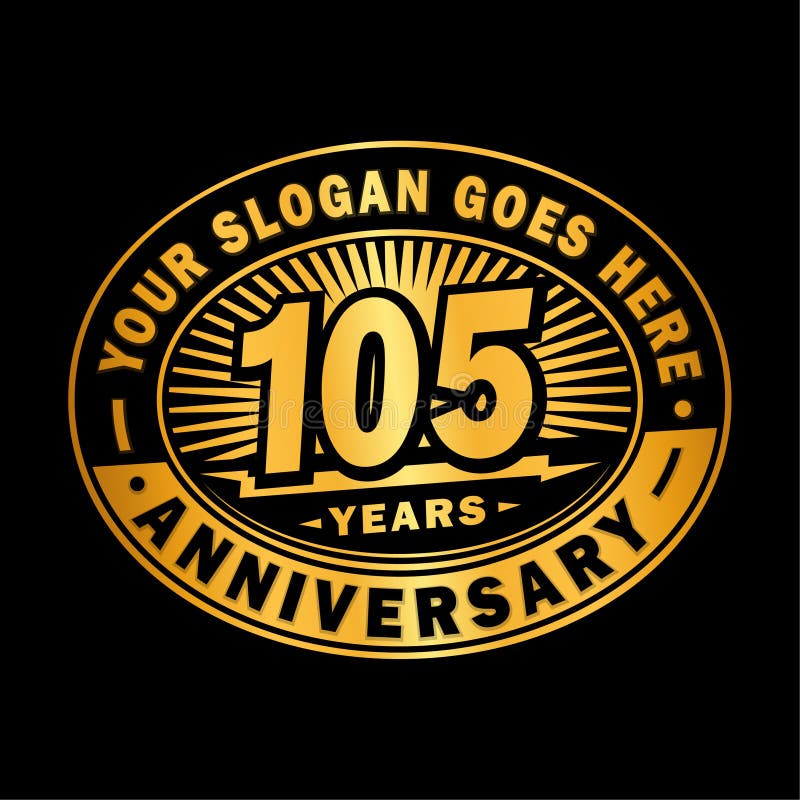 105 Years Anniversary Celebration. 105th Anniversary Logo Design. 105 ...