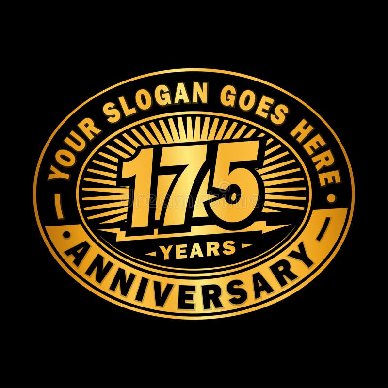 175 Years Anniversary Celebration. 175th Anniversary Logo Design. 175 ...