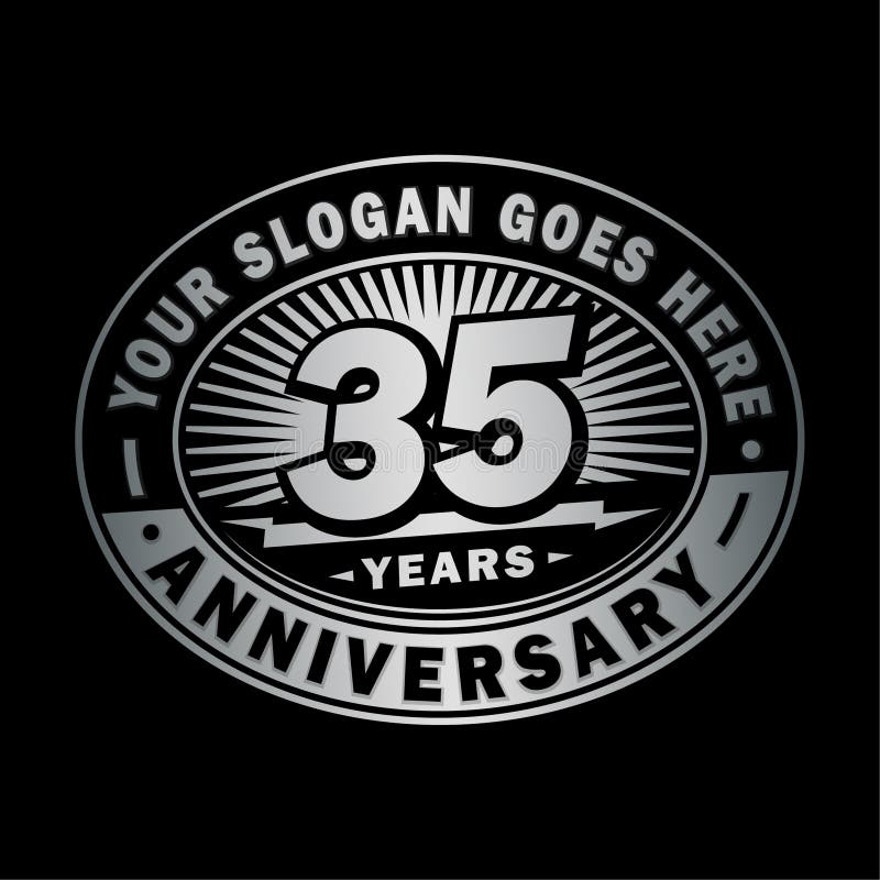 35 Years Anniversary Celebration. 35th Anniversary Logo Design. Thirty ...