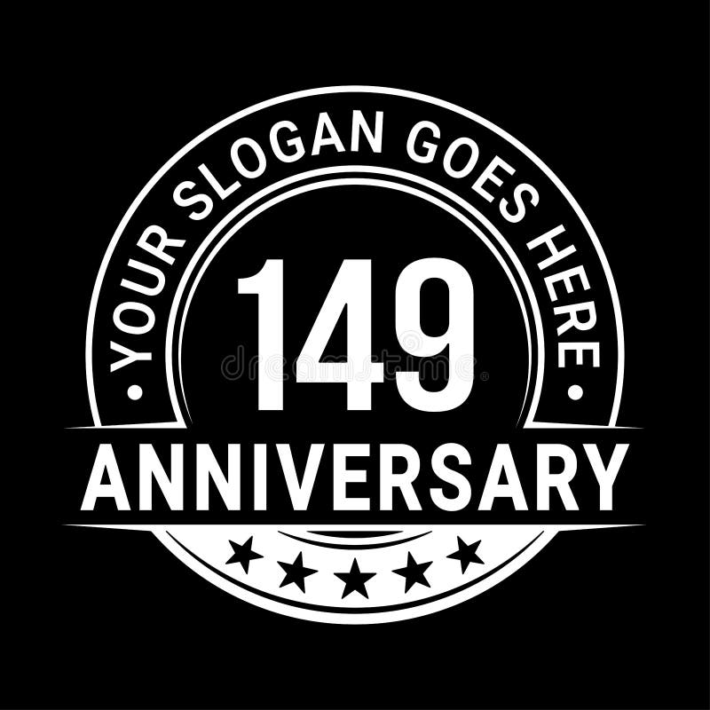 149 Years Anniversary. 149th Anniversary Logo Design Template. Vector ...