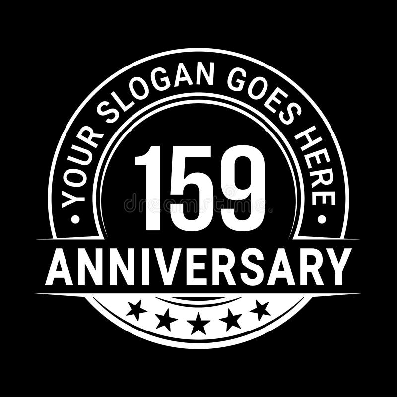 159 Years Anniversary. 159th Anniversary Logo Design Template. Vector ...