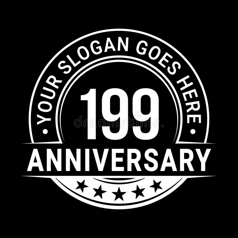 199 Years Anniversary. 199th Anniversary Logo Design Template. Vector ...