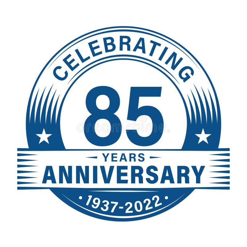 85 Years Anniversary Celebration Design Template. 85th Logo Vector ...