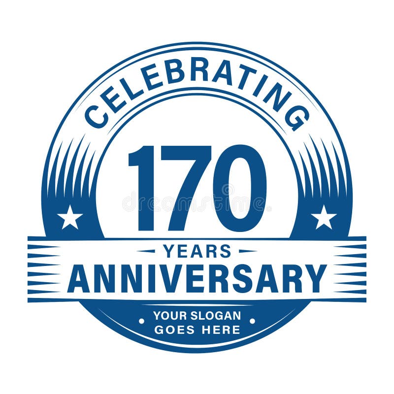 170 Years Anniversary Celebration Design Template. 170th Logo Vector ...