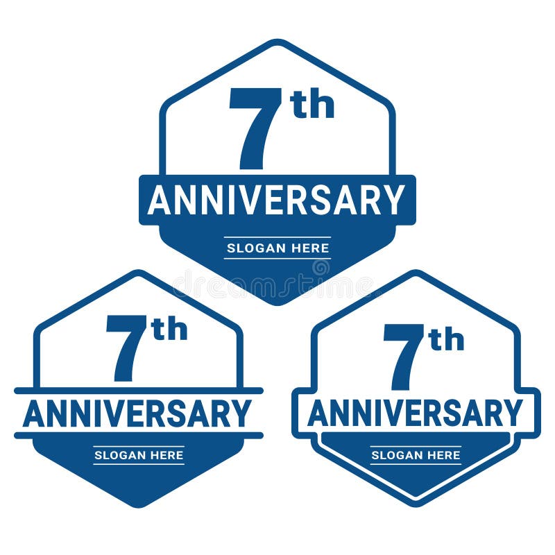 7 Years Anniversary Celebration Logotype. 7th Anniversary Logo ...