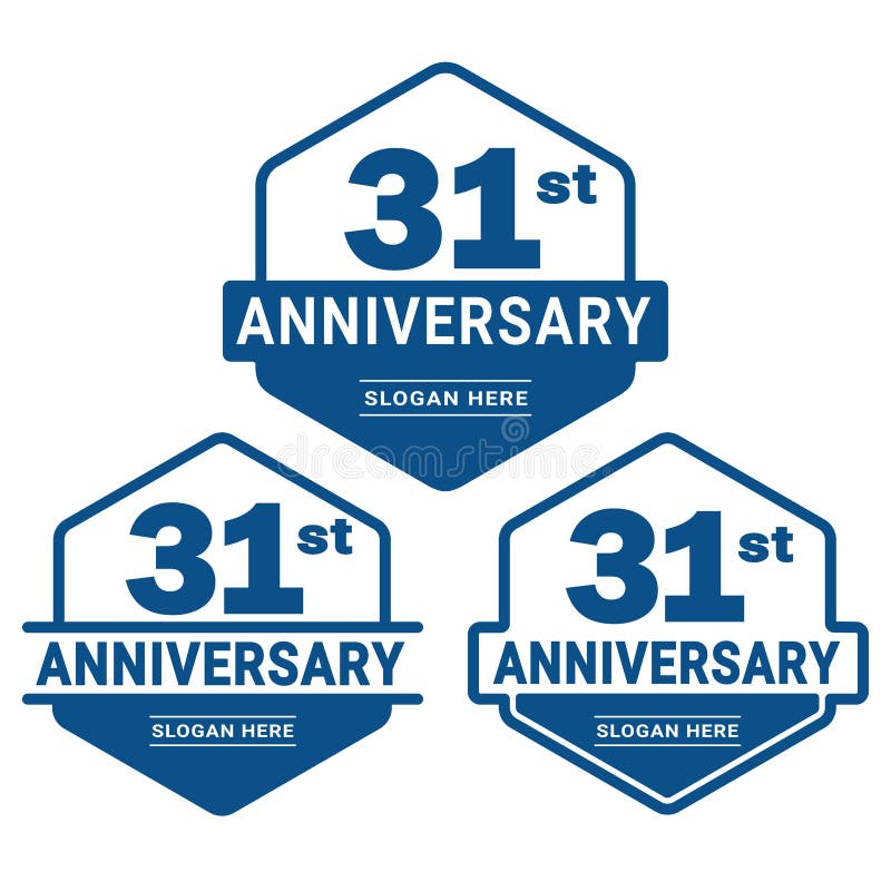 31 Years Anniversary Celebration Logotype. 31st Anniversary Logo ...