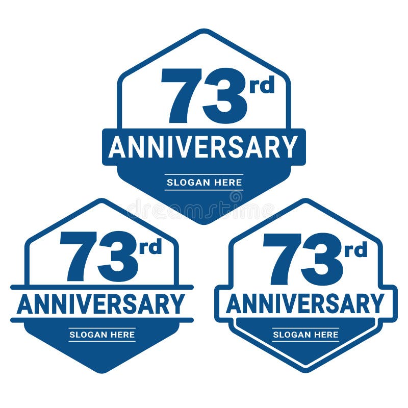 73 Years Anniversary Celebration Logotype. 73rd Anniversary Logo ...