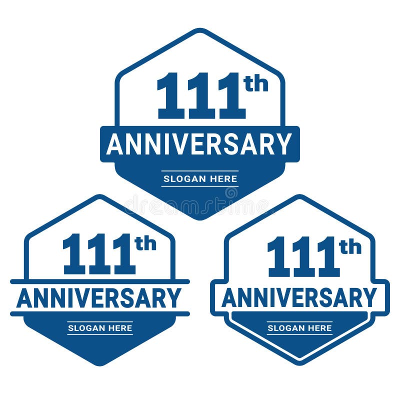 111 Years Anniversary Celebration Logotype. 111th Anniversary Logo ...