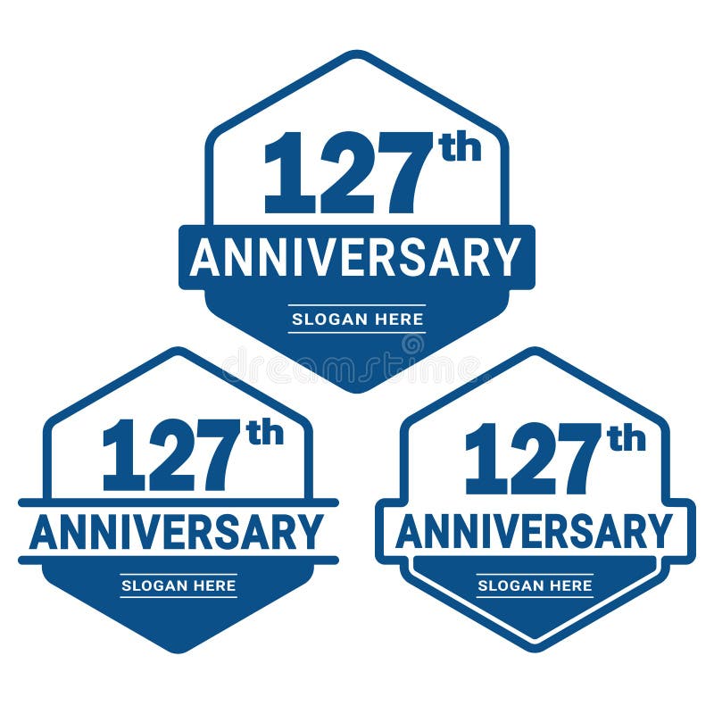 127 Years Anniversary Celebration Logotype. 127th Anniversary Logo ...