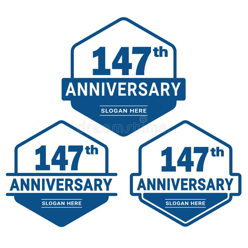 147 Years Anniversary Celebration Logotype. 147th Anniversary Logo ...