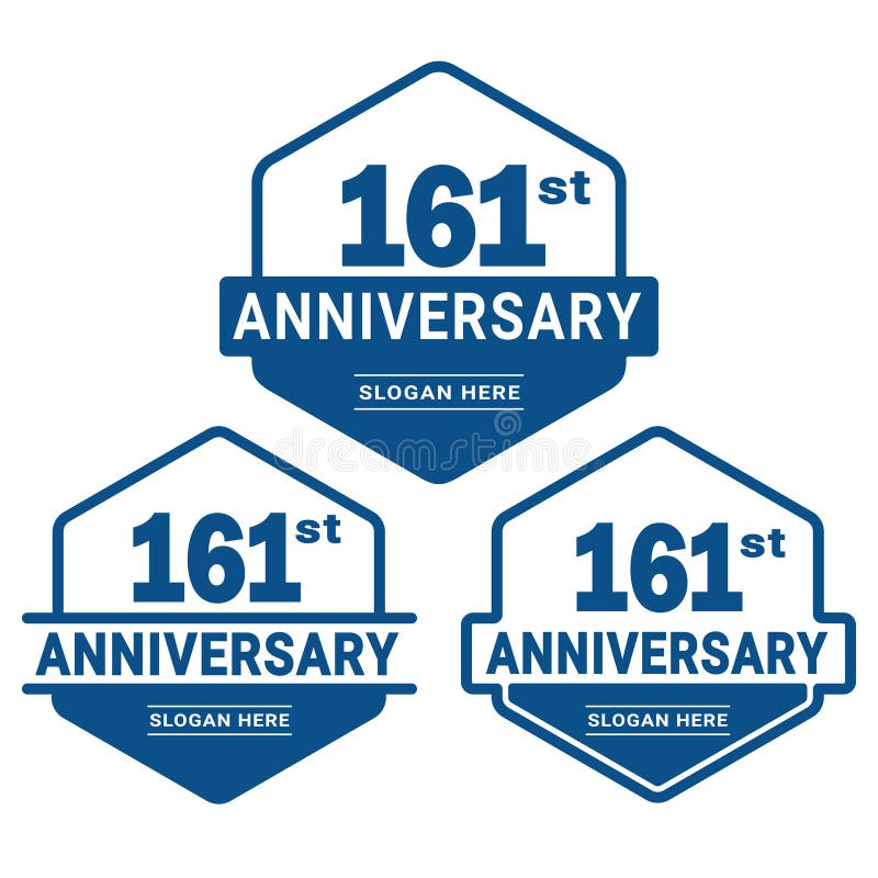 161 Years Anniversary Celebration Logotype. 161st Anniversary Logo ...