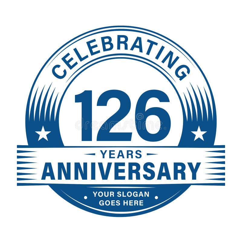 126 Years Anniversary Celebration Design Template. 126th Logo Vector ...