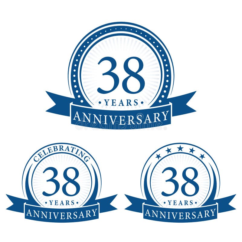 38th Anniversary Blue Ribbon Stock Illustrations – 34 38th Anniversary ...