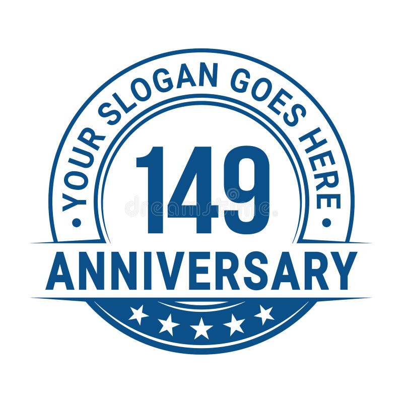 149 Years Anniversary. 149th Anniversary Logo Design Template. Vector ...