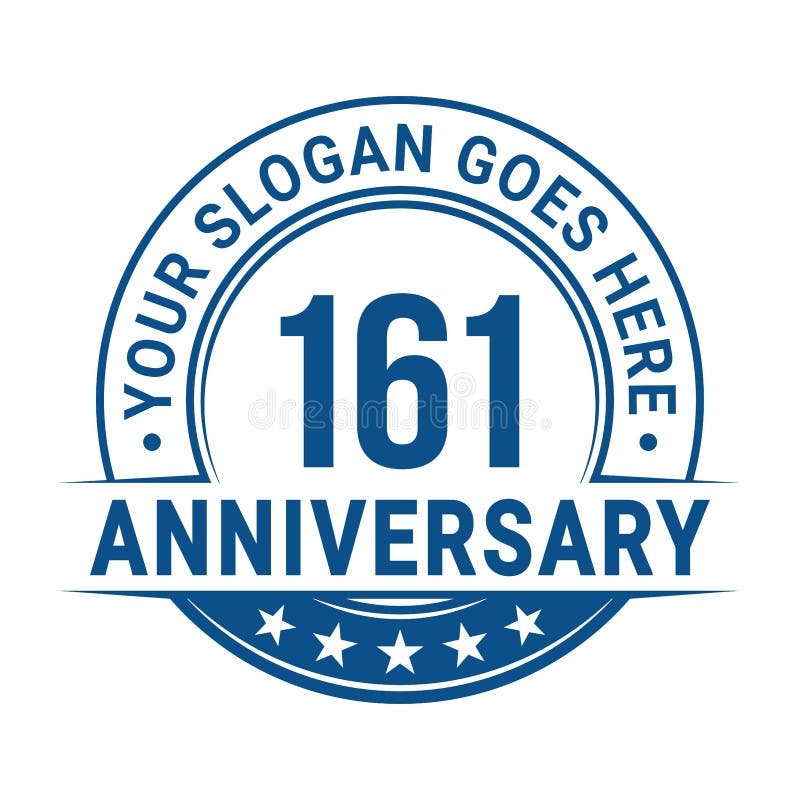 161 Years Anniversary. 161st Anniversary Logo Design Template. Vector ...