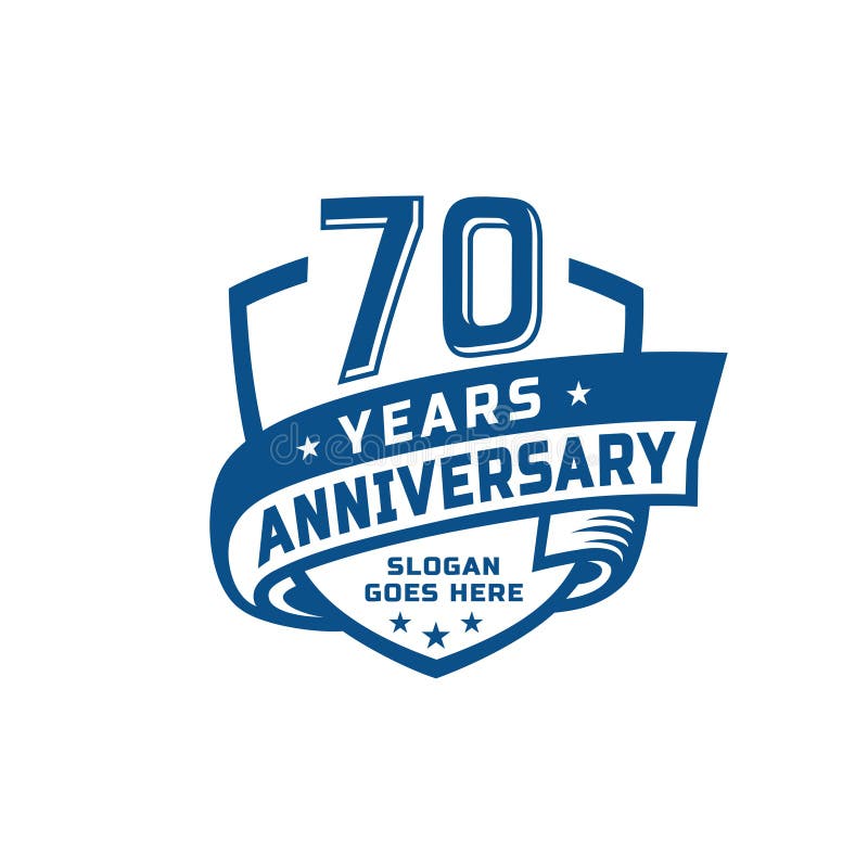 70 Years Anniversary Celebration Design Template. 70th Anniversary Logo ...