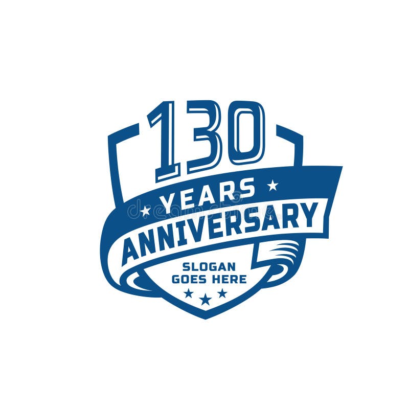130 Years Anniversary Celebration Design Template. 130th Anniversary ...