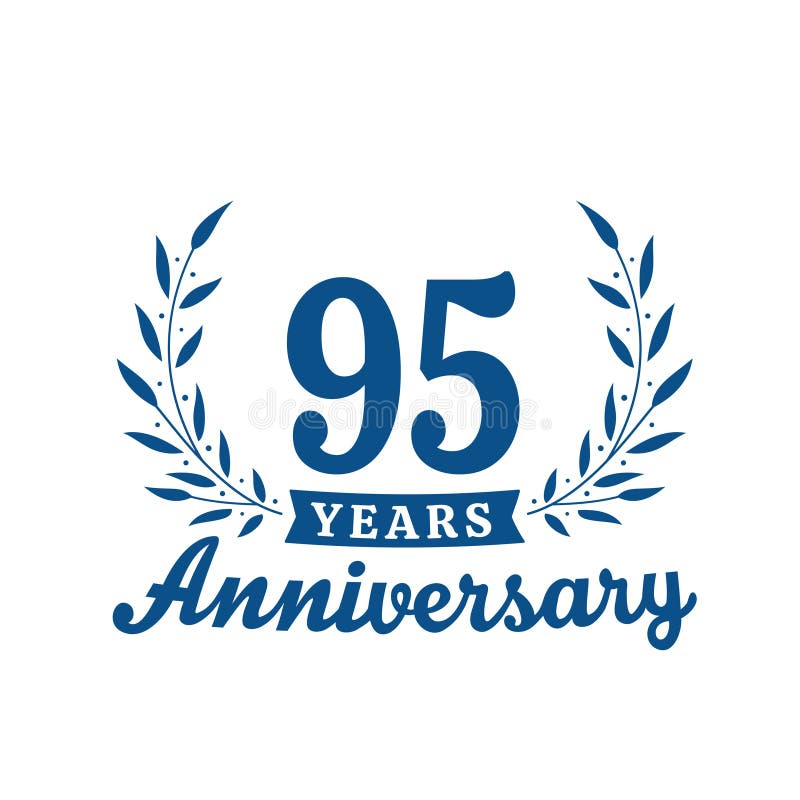 95 Years Anniversary Celebration Logotype. 95th Anniversary Logo ...