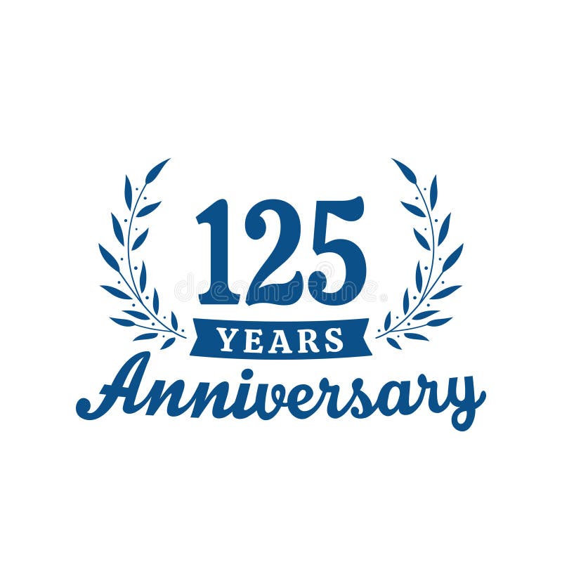 125 Years Anniversary Celebration Logotype. 125th Anniversary Logo ...