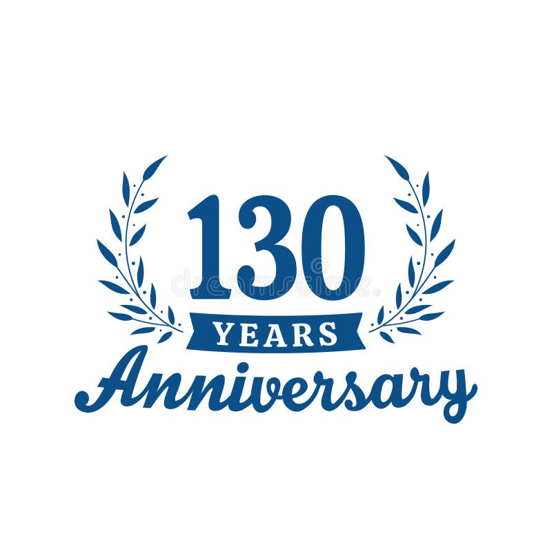 130 Years Anniversary Celebration Logotype. 130th Anniversary Logo ...