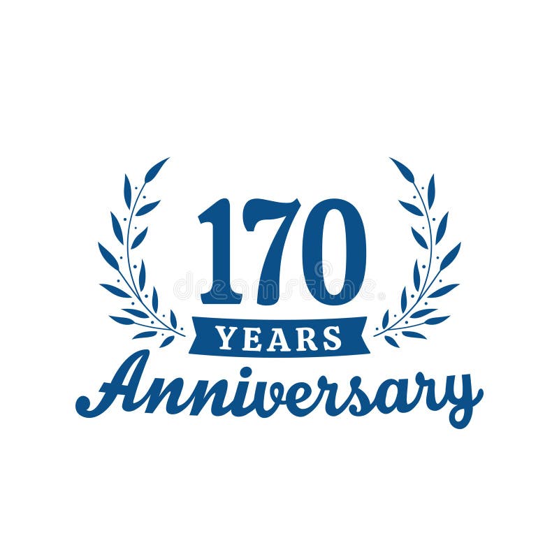170 Years Anniversary Celebration Logotype. 170th Anniversary Logo ...