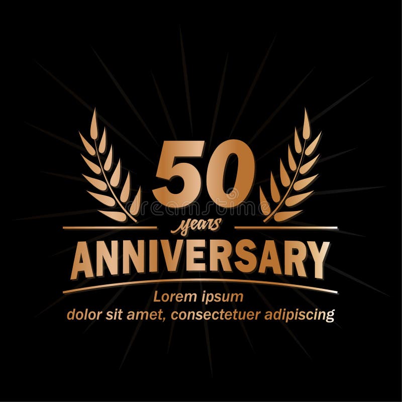 50th Anniversary Design Template. 50th Years Vector and Illustration ...
