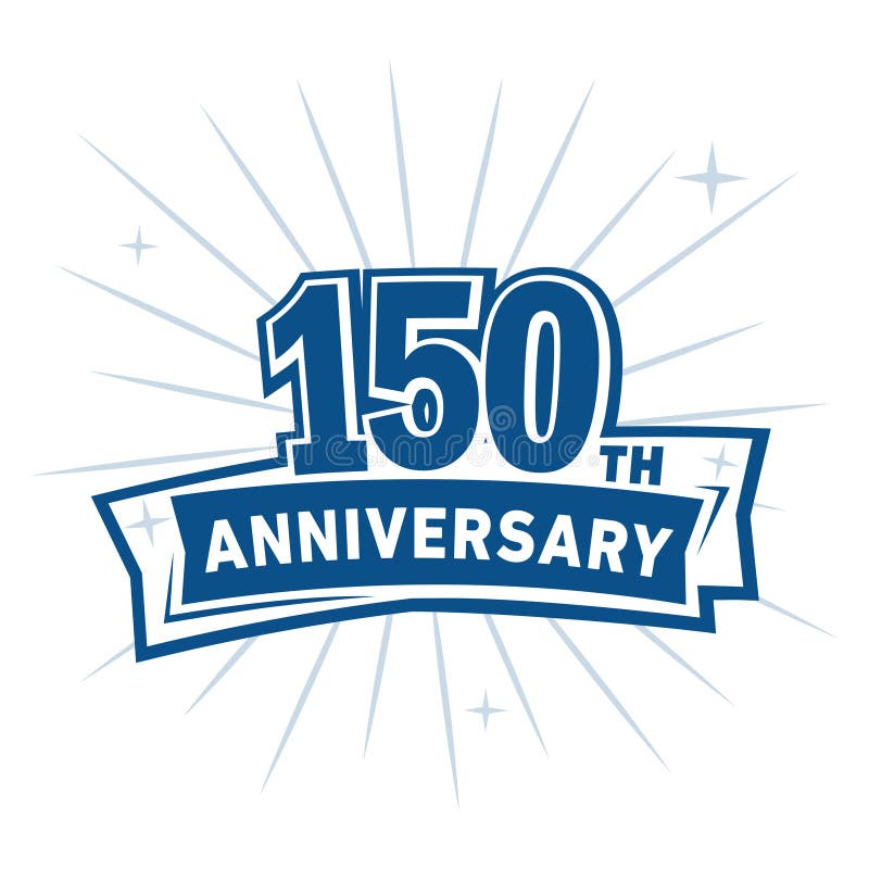 150 Years Celebrating Anniversary Design Template. 150th Anniversary ...